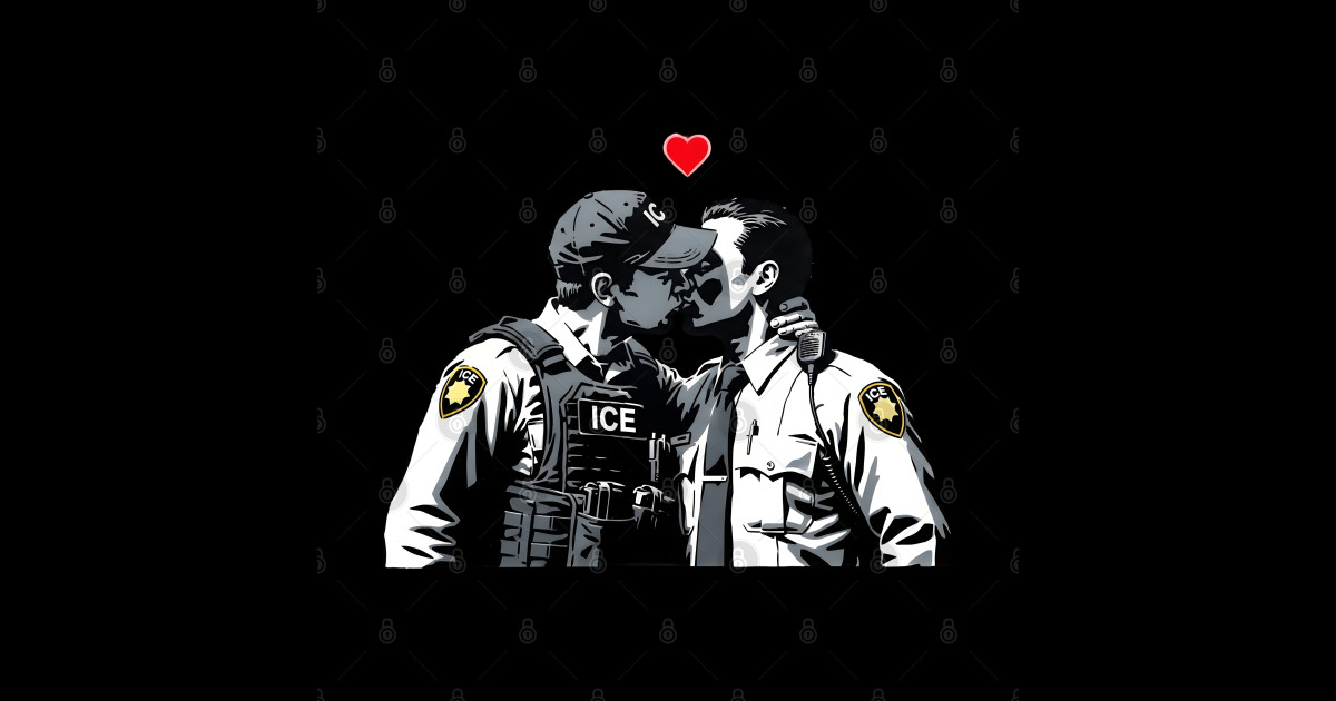ICE Kiss - Make Love Not War. - No Ice - Sticker | TeePublic