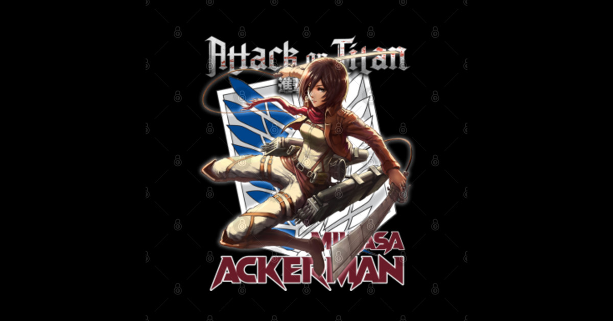 Kawaii Special Operations Squad Member Mikasa - Anime - T-Shirt | TeePublic