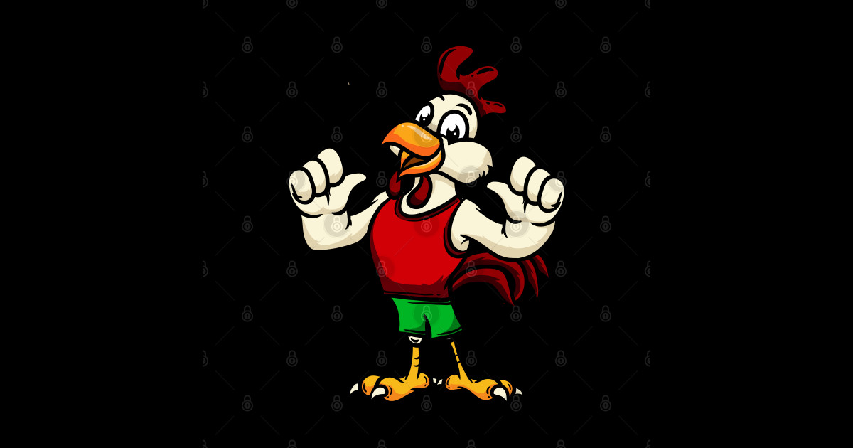 Cute Anthropomorphic Human-like Cartoon Character Rooster in Clothes ...