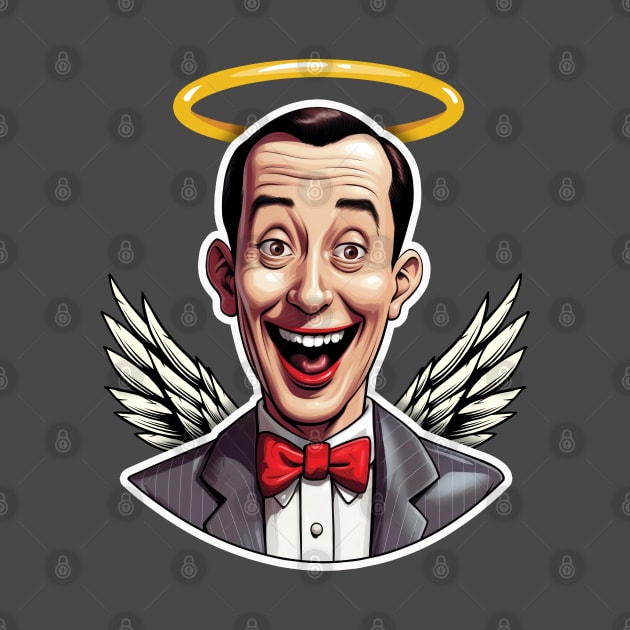 Pee Wee Herman Angel RIP - Pee Wee Herman T-Shirt Designed & Sold By ...