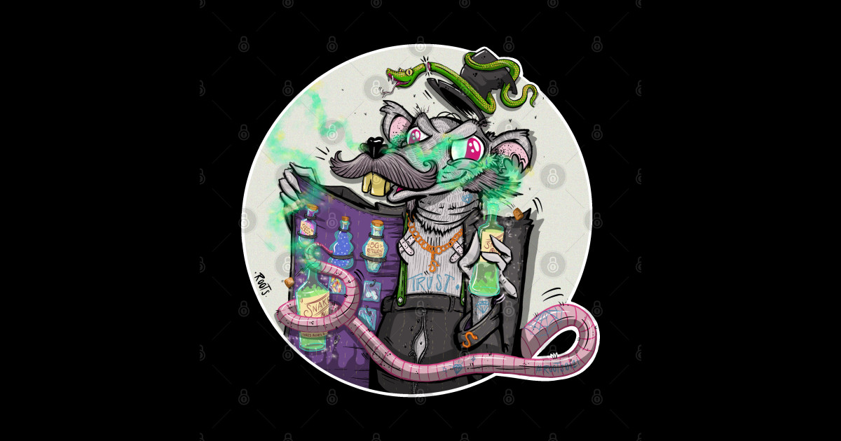 Snake Oil Merchant - Rat Lover - Sticker | TeePublic