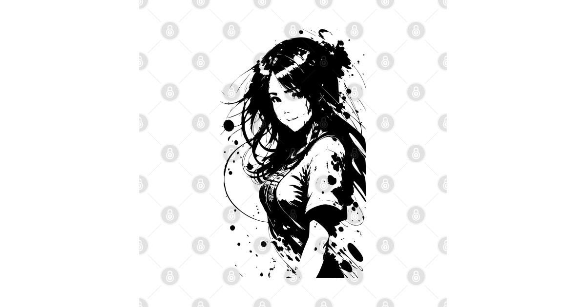 Kawaii Anime Girl Wearing Tshirt 01 Anime T Shirt Teepublic