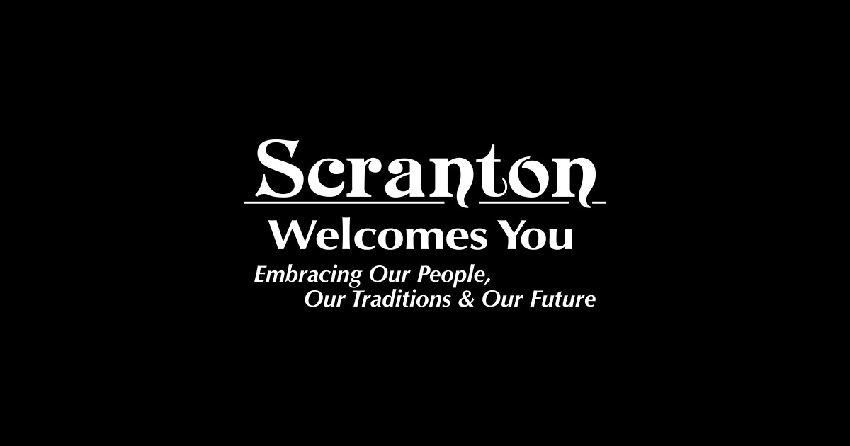 Scranton Welcomes You! - The Office - Sticker | TeePublic