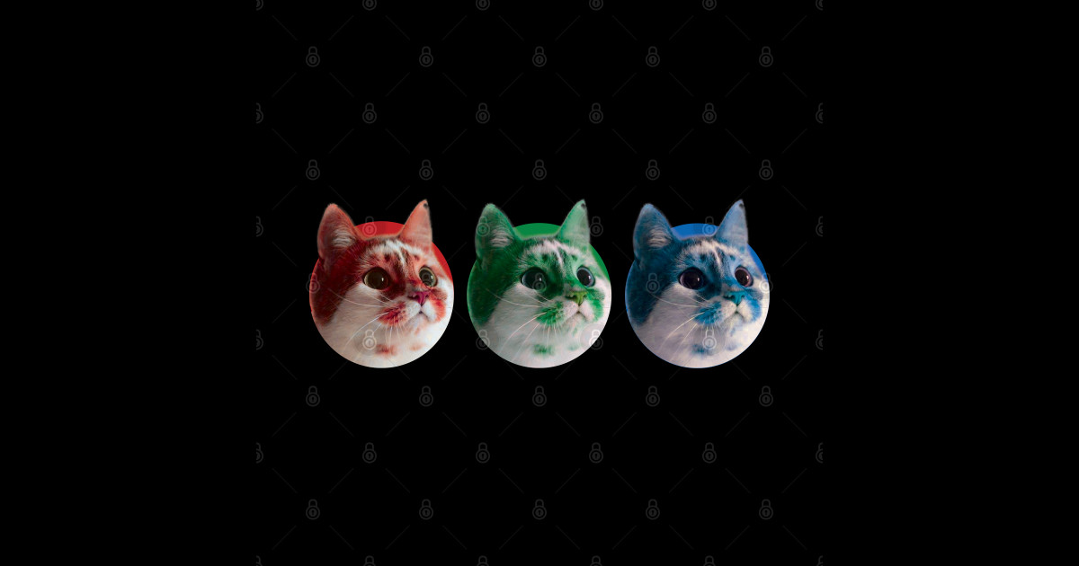 RGB Cats - Cats - Posters and Art Prints | TeePublic