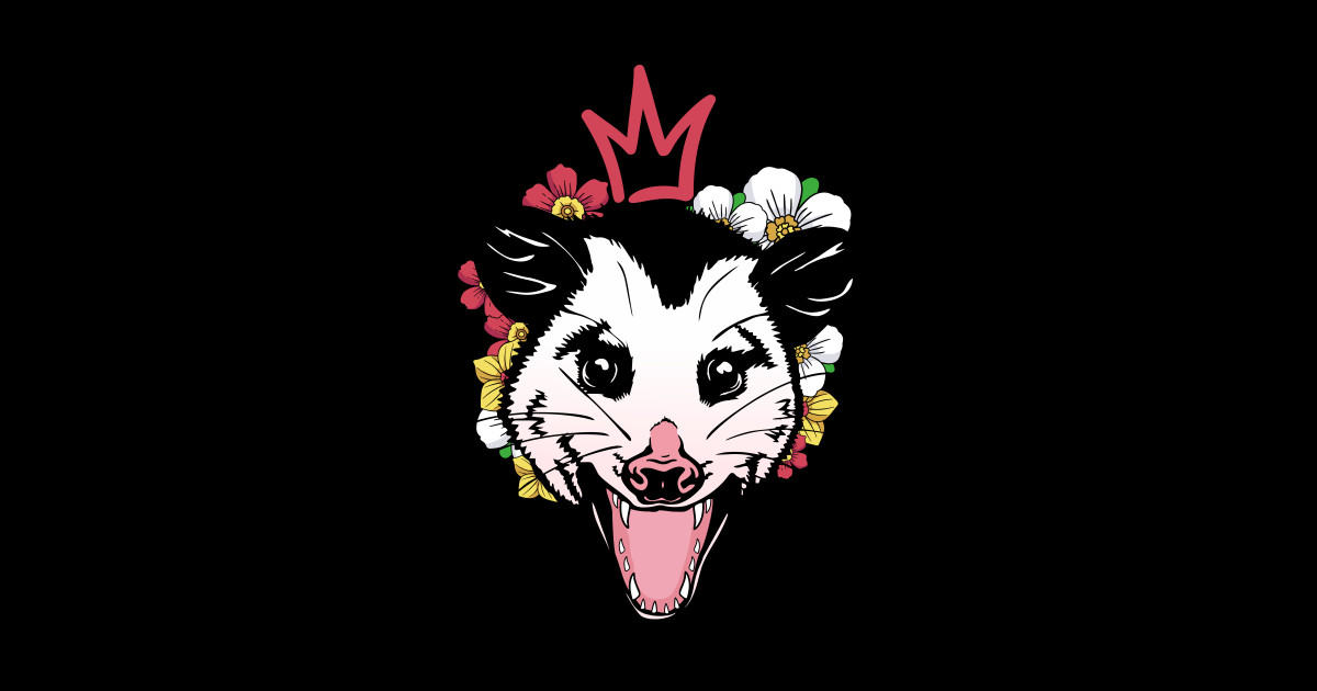 Possum and crown - Possum And Crown - Sticker | TeePublic