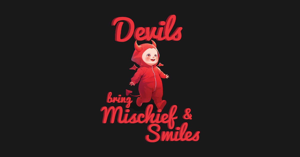 Devils Bring Mischief and Smiles Kawaii Anime - Kawaii Anime - T-Shirt ...