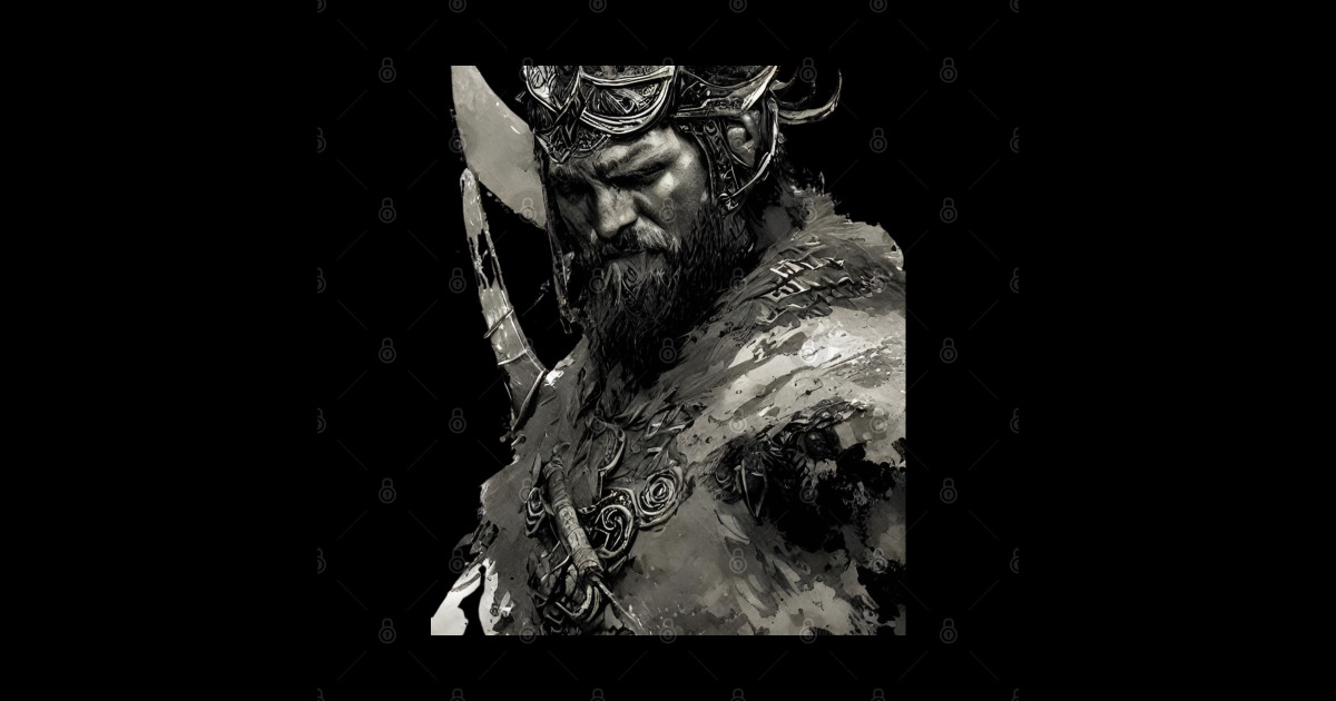 Odin the Viking God Prepares for War - Odin Pen And Ink Drawing ...