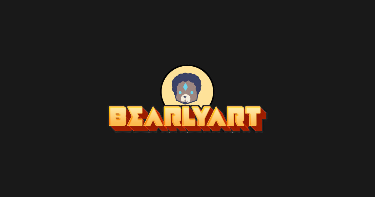 Bearly Art Logo - Bearly Art - T-Shirt | TeePublic