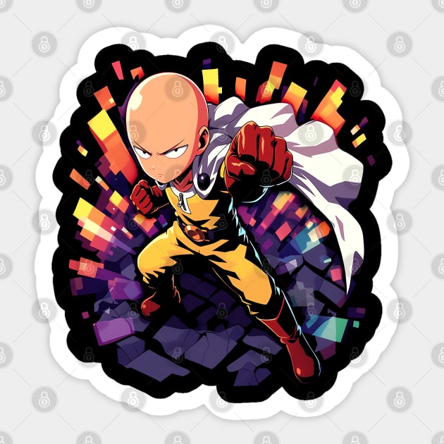 saitama - one punch man - One Punch Man - Sticker | TeePublic