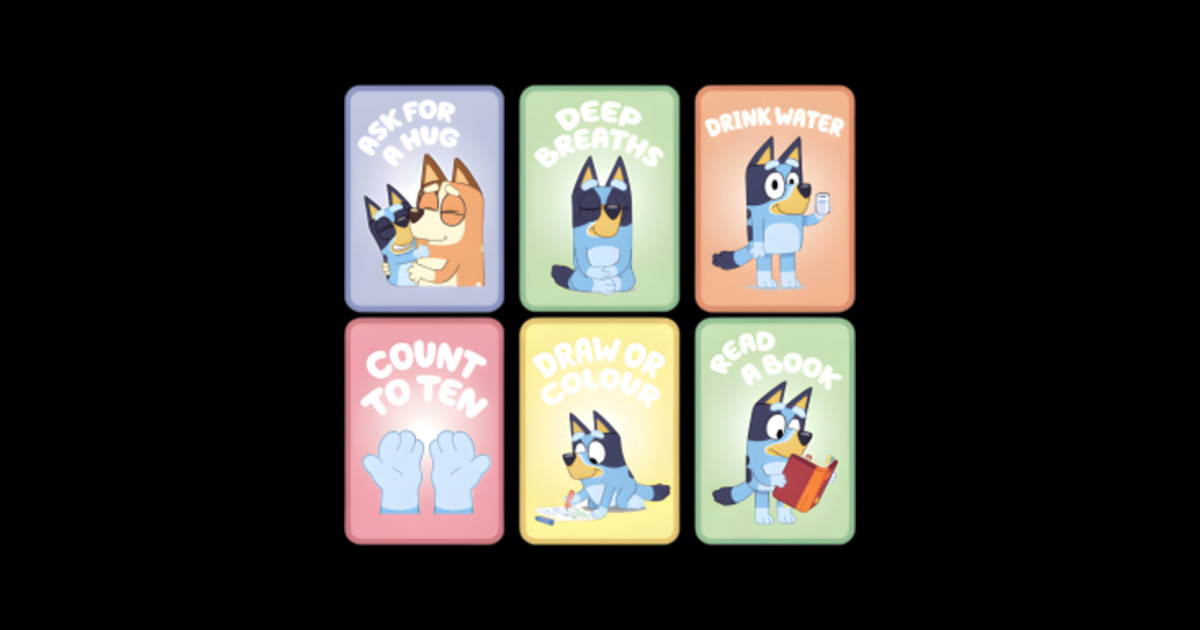 Bluey Card - Bluey Card Collection - Posters and Art Prints | TeePublic