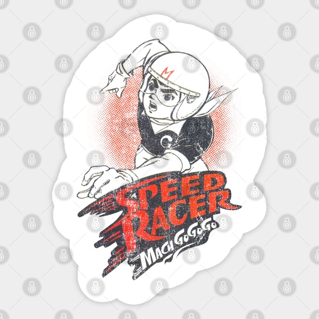 SPEED RACER MACH GOGOGO RETRO - Speed Racer - Sticker | TeePublic