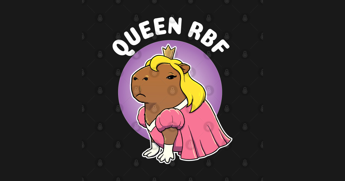Queen RBF Capybara Princess Costume - Rbf - T-Shirt | TeePublic
