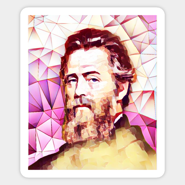 Herman Melville Pink Portrait | Herman Melville Artwork 13 - Herman ...