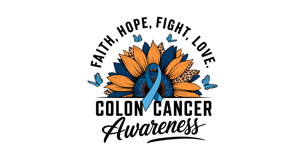 Sunflower Pink Ribbon Flower Leopard Colon Cancer Awareness - Sunflower ...