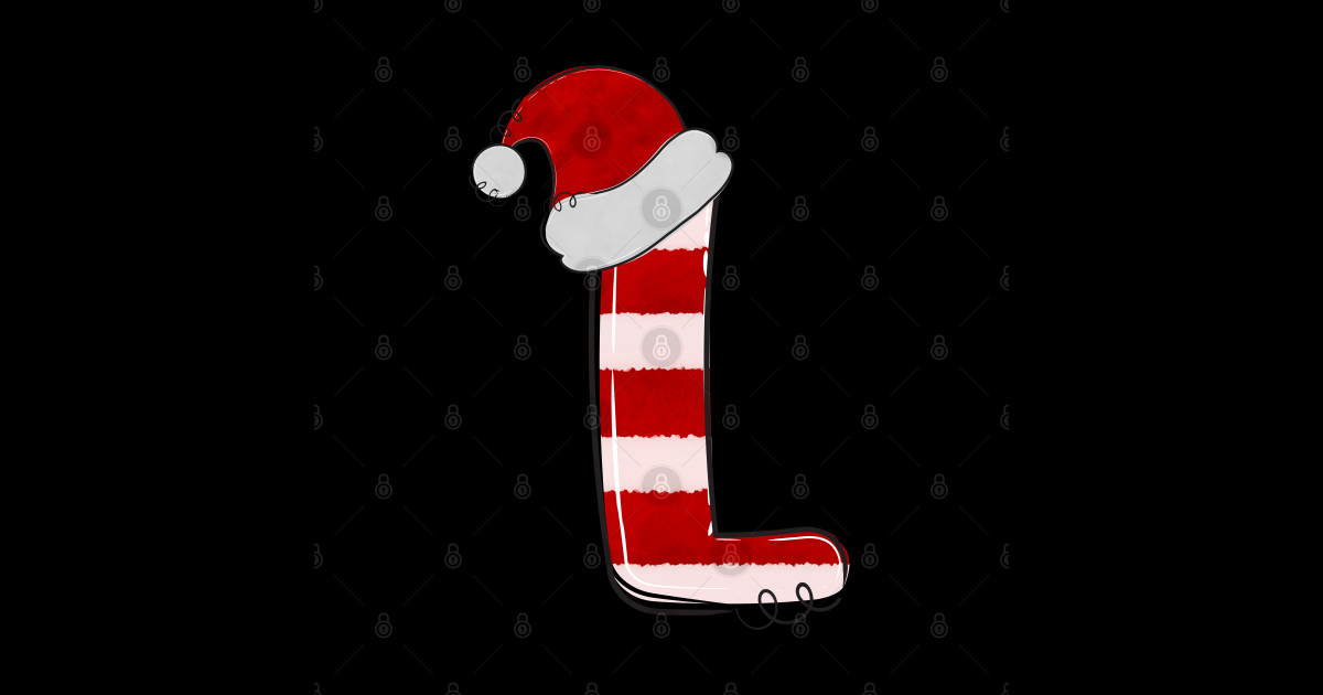 Letter L (Christmas Alphabet) - Christmas Alphabet - Sticker | TeePublic