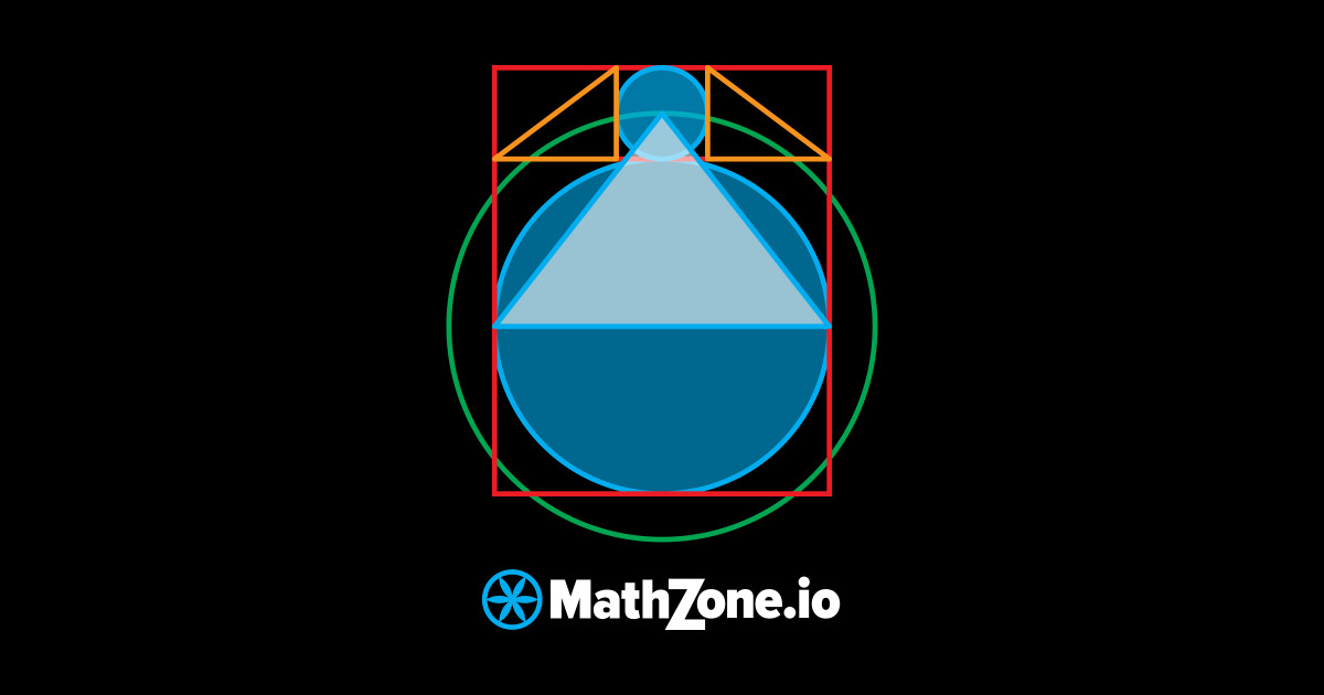 The Math Zone Squaring The Circle Math Illustration - Math - Sticker ...