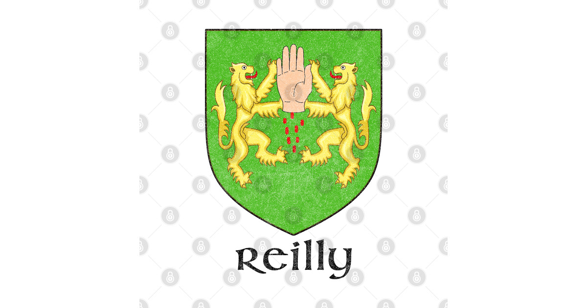 Reilly / Faded Style Family Crest Design - Reilly - T-Shirt | TeePublic