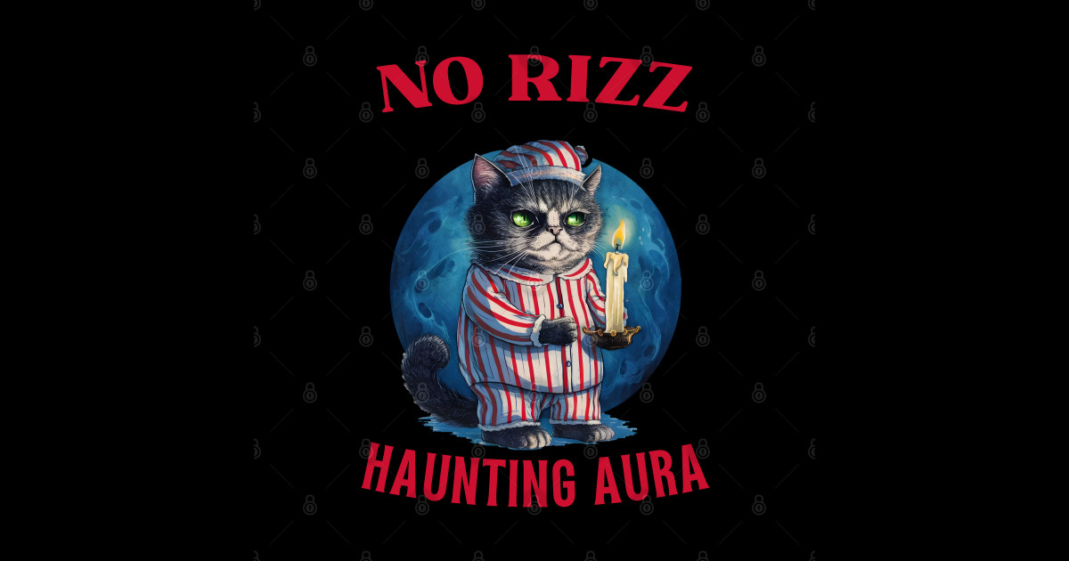 No Rizz Just A Haunting Aura - No Rizz Just A Haunting Aura - Sticker ...