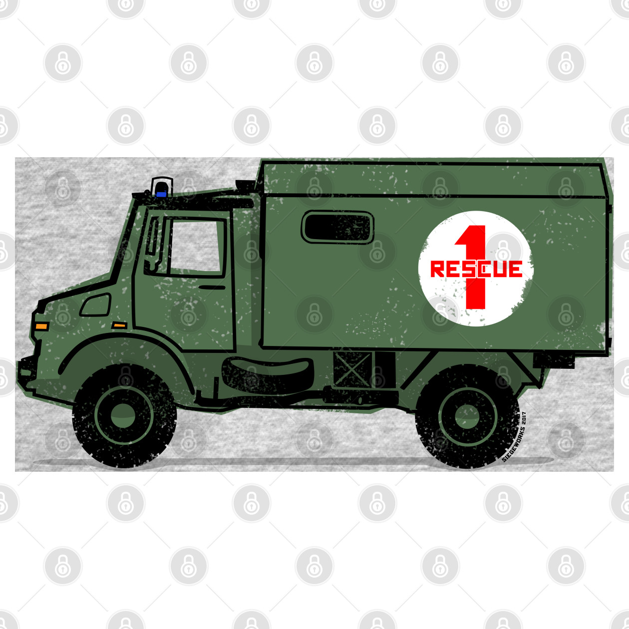 Rescue 1 - Military - T-Shirt | TeePublic
