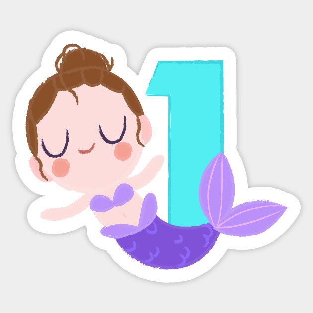 Mermaid Series: Number 1 - Best Sellers - Sticker | TeePublic