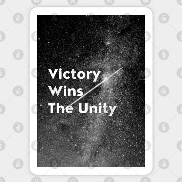 Victory Win The Unity - Victory - Sticker | TeePublic
