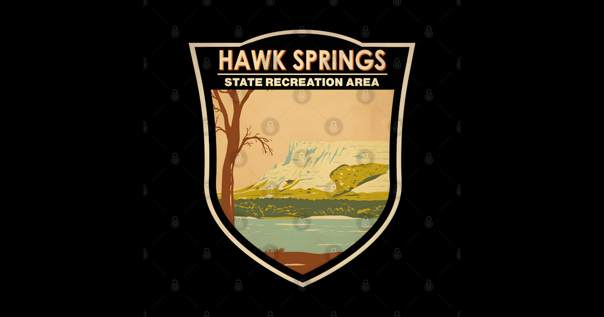 Hawk Springs State Recreation Area Wyoming Badge - Hawk Springs ...