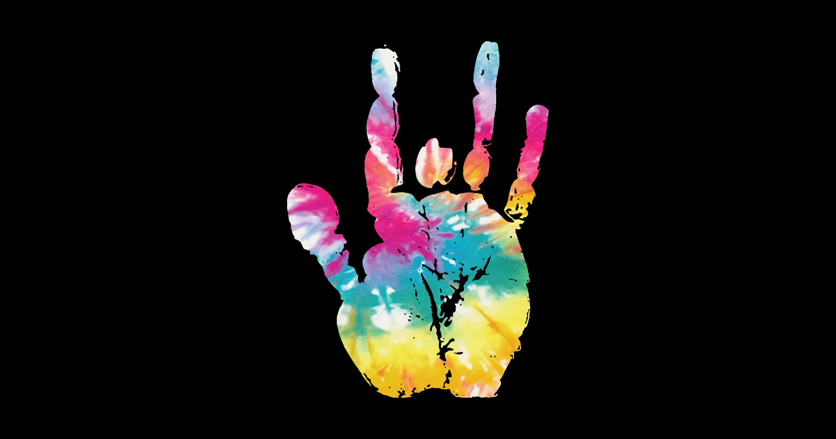 Tie Dye Jerry Hand - Tie Dye Jerry Hand - Sticker | TeePublic