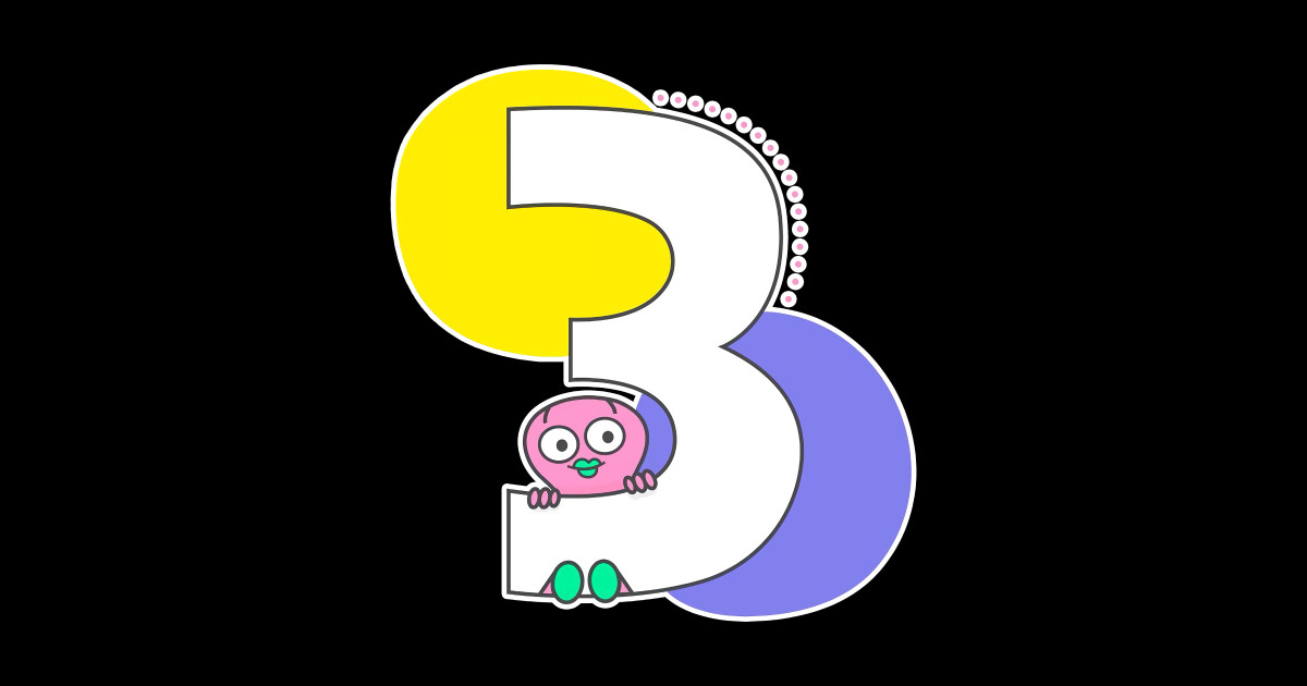 monster number 3 - Number 3 - Sticker | TeePublic