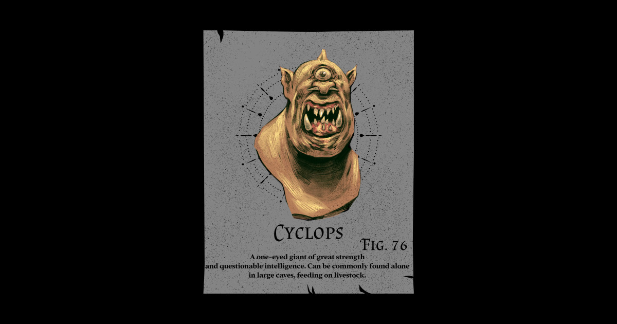 Cyclops Greek Myth - Cyclops - Sticker | TeePublic