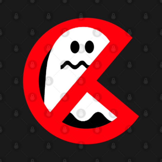 PacBuster Version 1 - Pacman Ghostbusters Style Logo - Ghostbusters - T ...
