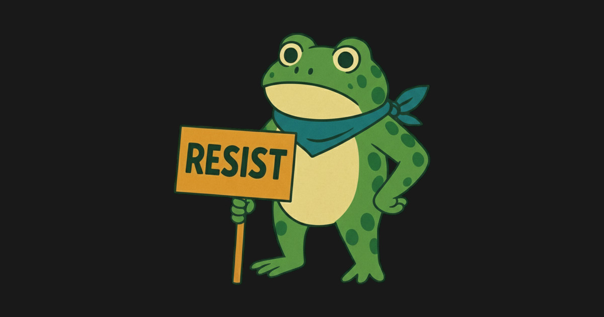 Resist Portland Frog Protest Resistance Anti ICE Anti-Trump - Portland ...