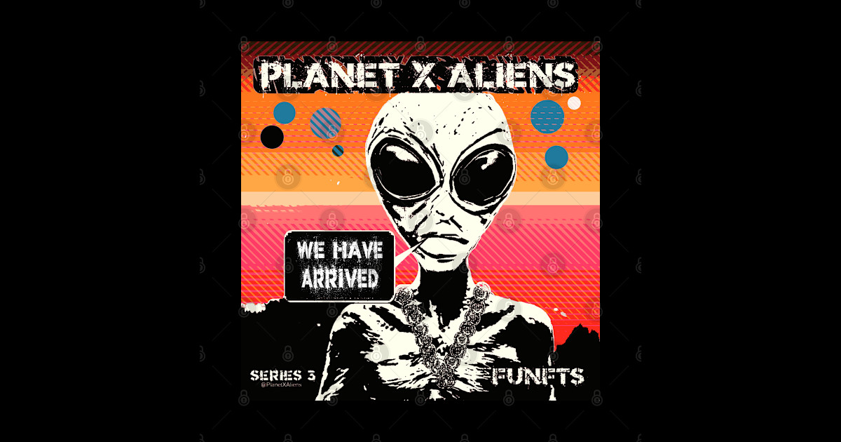 Funny Retro Alien Sci Fi Invasion - Funny Retro Sci Fi Aliens - Posters ...
