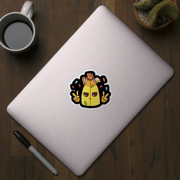 Peely Parade Banana Vibes - Parade Banana - Sticker | TeePublic