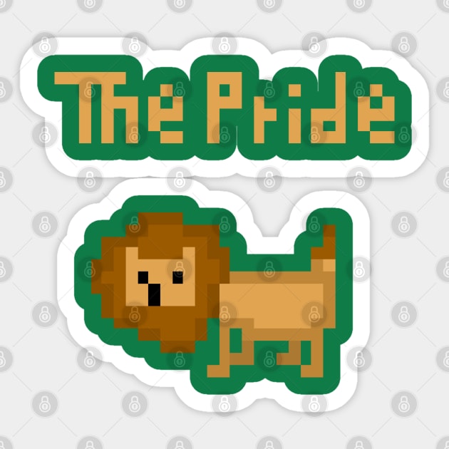 8bit Lion Pride - Payson - Sticker | TeePublic