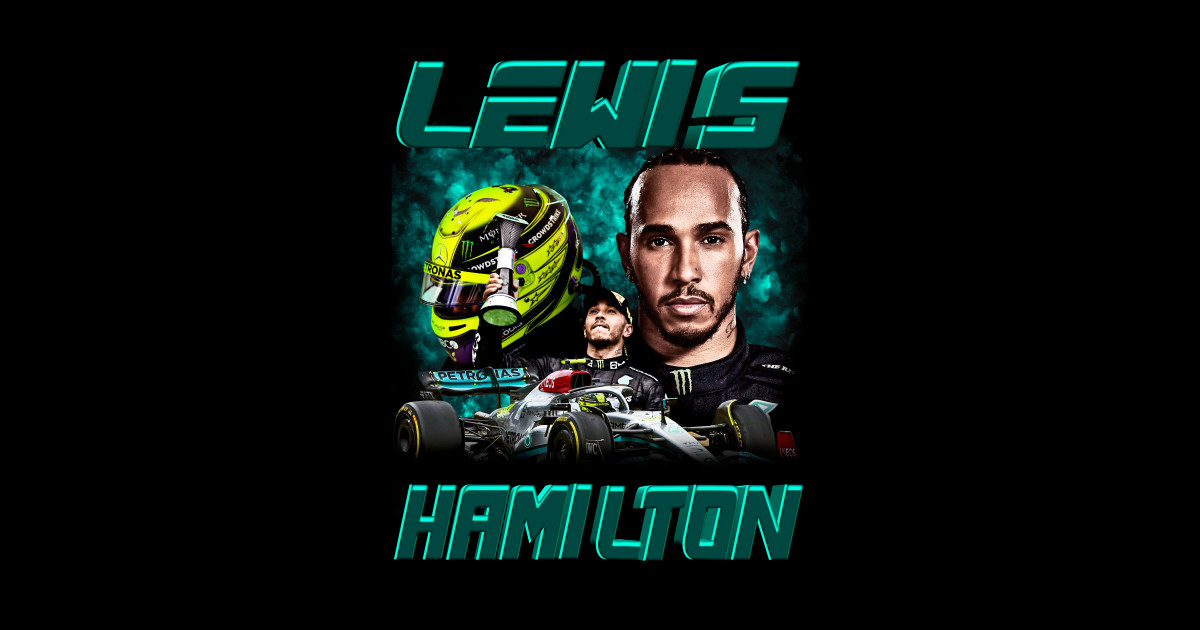 Lewis Hamilton Bootleg Vintage Tshirt - Lewis Hamilton - Sticker ...