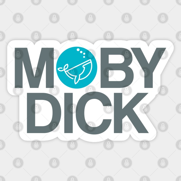 Moby Dick Fanart - Whale - Sticker | TeePublic