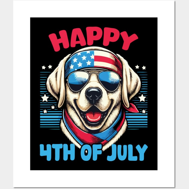 4th of July USA Flag Patriotic American Labrador Retriever - 4th Of ...