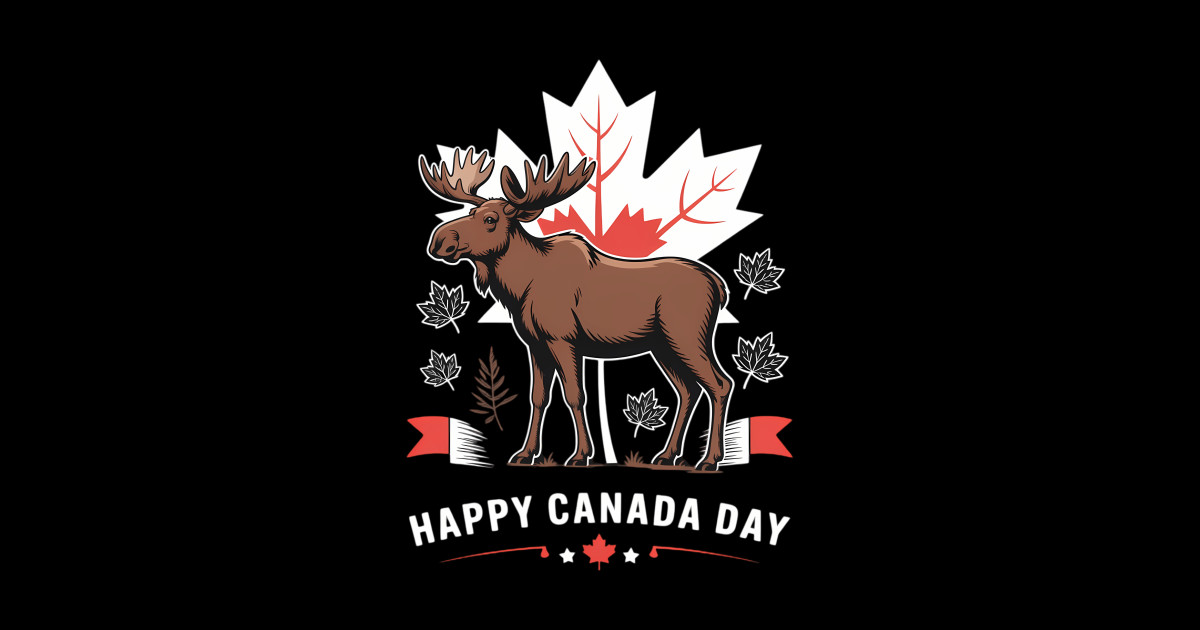 Happy Canada Day Funny Maple Leaf Canada Day - Happy Canada Day Funny ...