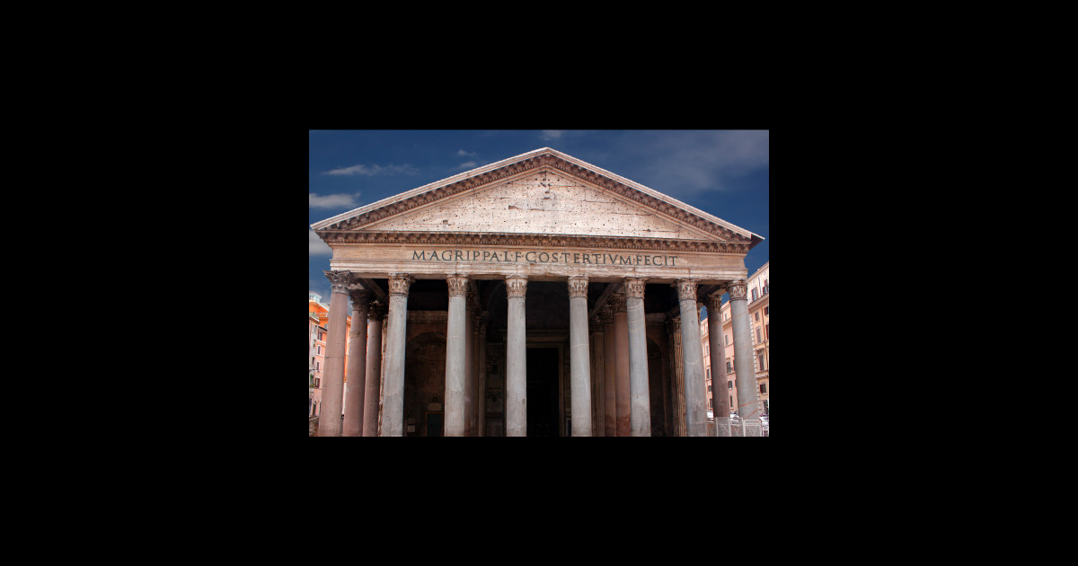 The Pantheon Rome Italy - Temple - Sticker | TeePublic