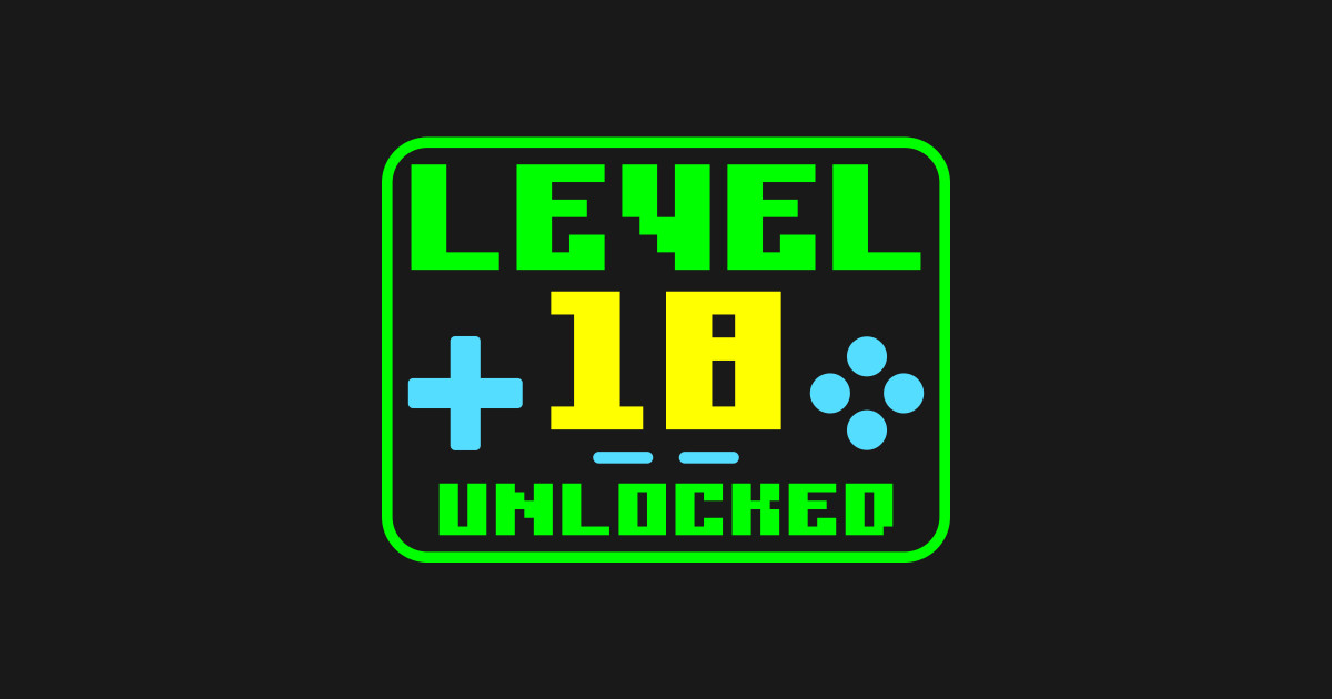 Level 18 Unlocked - Level 18 Unlocked - Sticker | TeePublic
