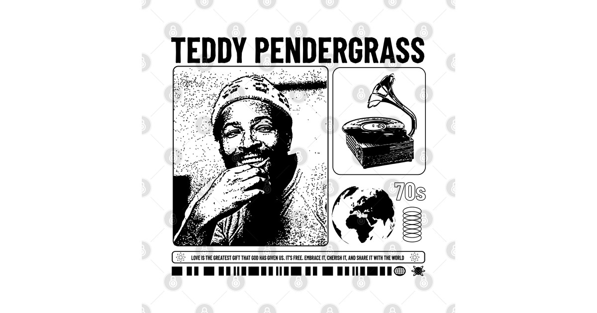The icon of the 70s - teddy pendergrass - Teddy Pendergrass - T-Shirt ...