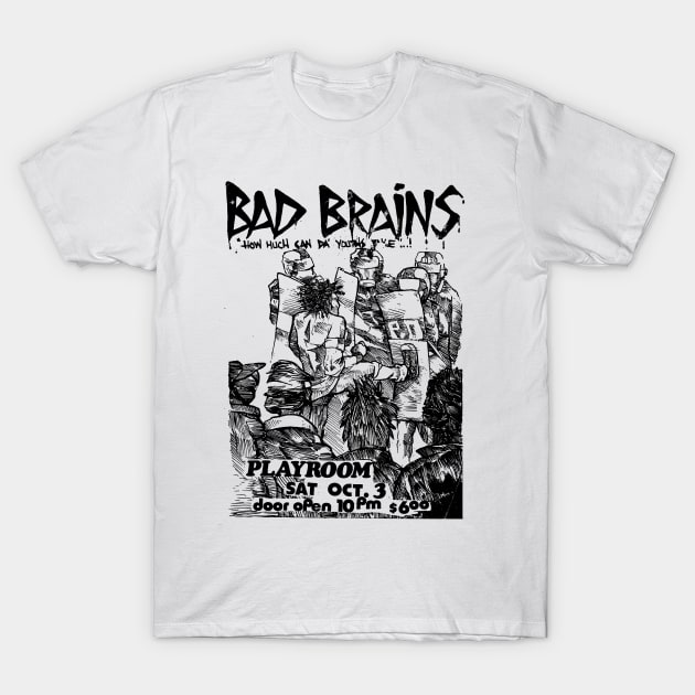 Bad Brains Punk Flyer - Punk - T-Shirt | TeePublic
