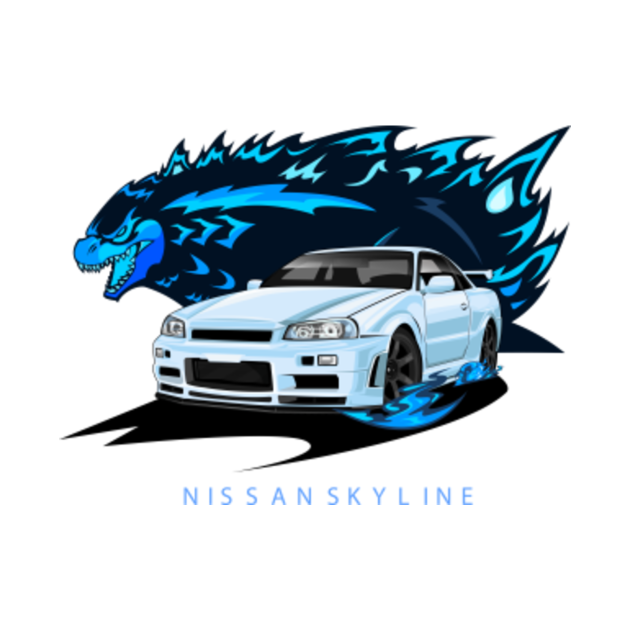 JDM LEGEND NISSAN SKYLINE GTR-R34 (WHITE) - Nissan Skyline Gtr - T ...