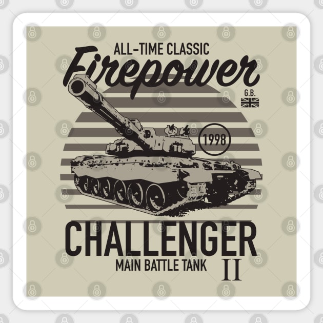 Challenger 2 Tank - British Army Tank - Sticker | TeePublic