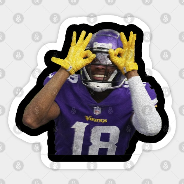 JUSTIN JEFFERSON GRIDDY - Jefferson - Sticker | TeePublic