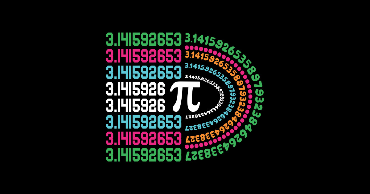 Colorful Pi Digits Spiral – Fun Math & STEM Design - Pi Day - Posters ...