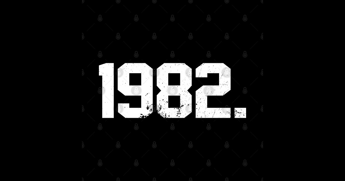 1982 // Years Vintage Style - 1982 - Sticker | TeePublic