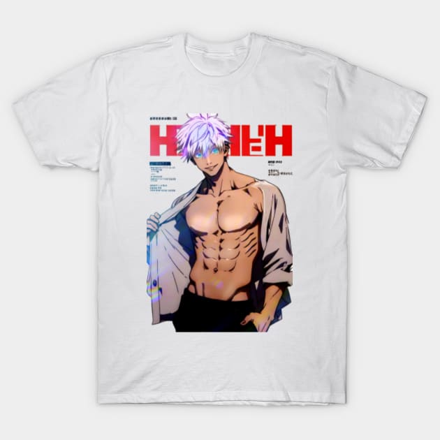 Gojo Satoru Magazine Cover - Jujutsu Kaisen - T-Shirt | TeePublic