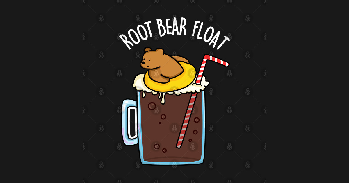 Root Bear Float Cute Root Beer Pun - Root Beer Pun - T-Shirt | TeePublic