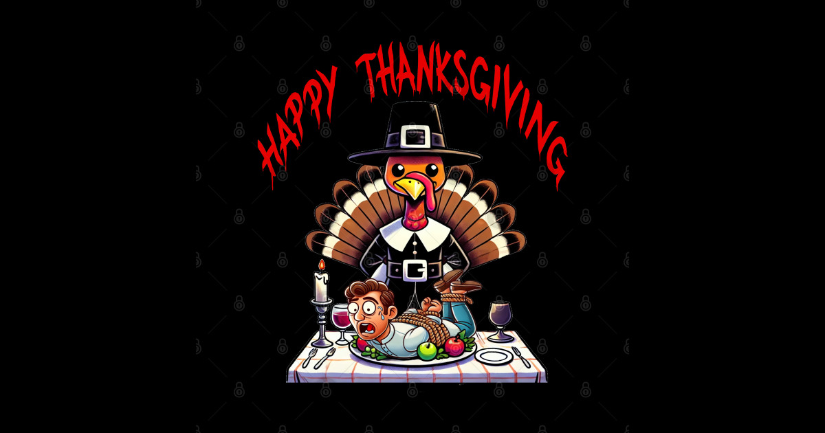 Happy Thanksgiving! (Human Turkey Edition) - Thanksgiving - Posters and ...